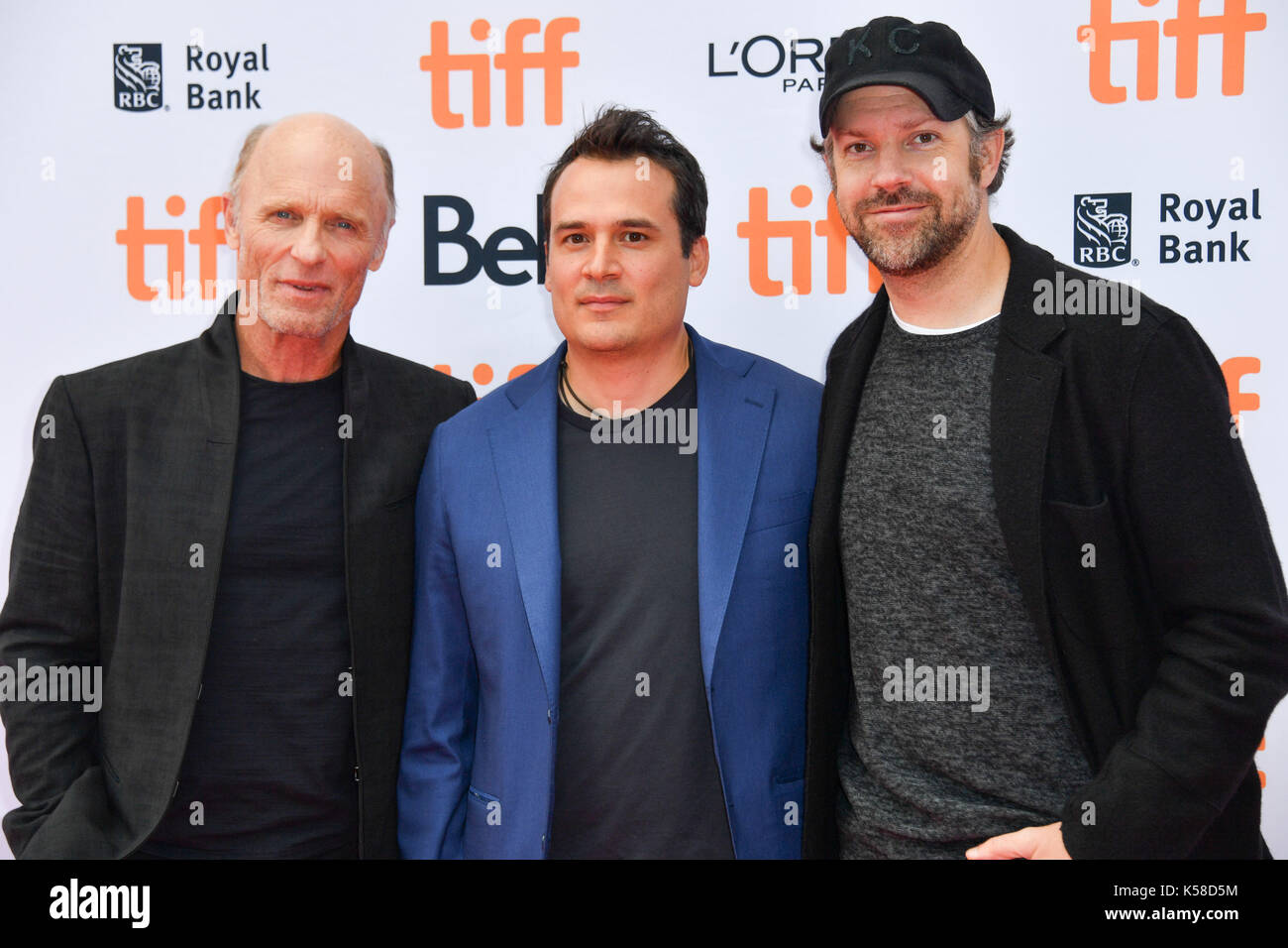 Toronto, Ontario, Canada. 8th Sep, 2017. Actors JASON SUDEIKIS, ED ...