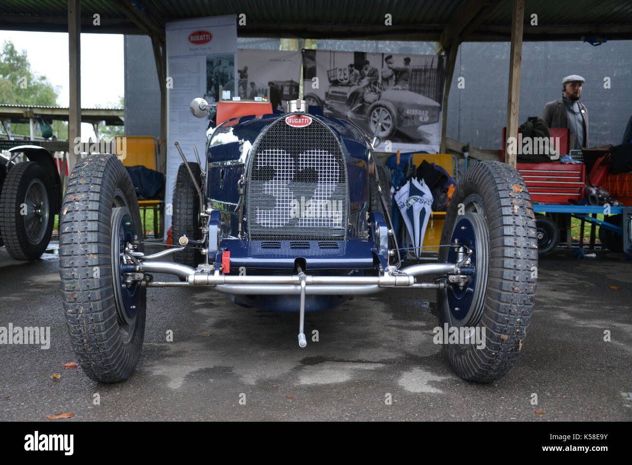 1932 Bugatti Type 51; Goodwood Trophy; in paddocks; Goodwood Revival ...
