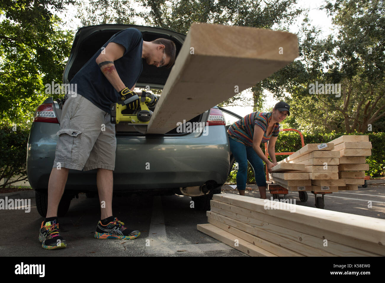 Delray Beach, Fla, UNITED STATES. 8th Sep, 2017. Jacob Puusalu and his ...