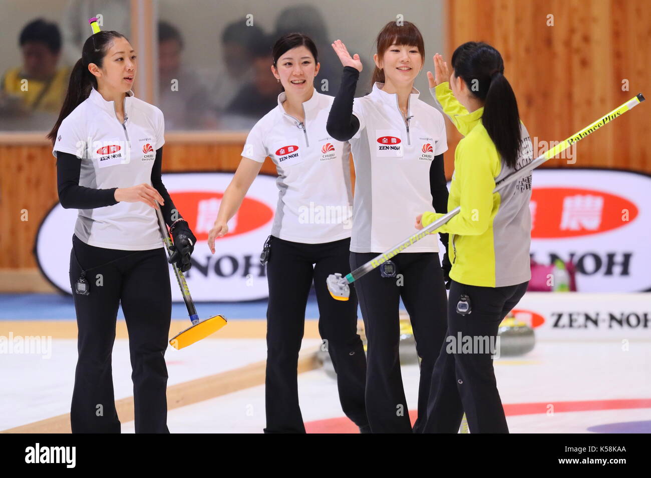 Hokkaido, Japan. 9th Sep, 2017. Chubu Electric Power team group Curling ...