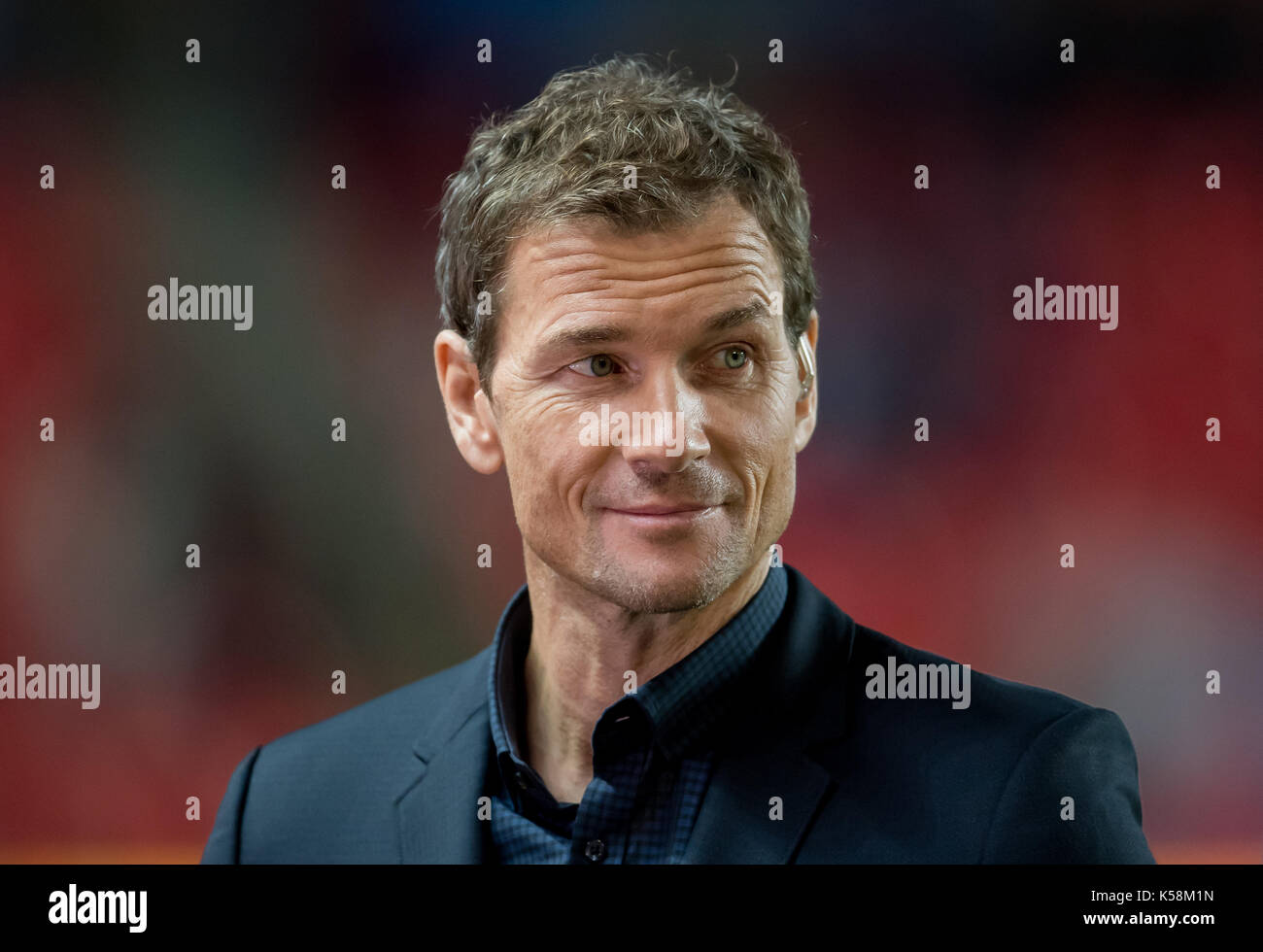TV commentator Jens Lehmann during the UEFA World Cup qualification ...