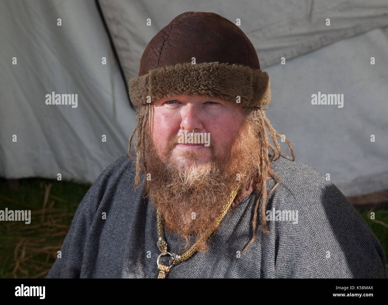 Largs, Scotland, UK. 9th Sep, 2017. Skallhrimm the Norse at the Viking ...