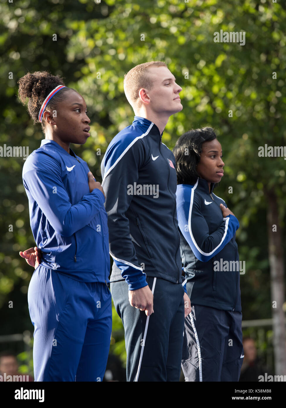 Berlin, Germany. 2nd Sep, 2017. American athletes Tianna Bartoletta ...