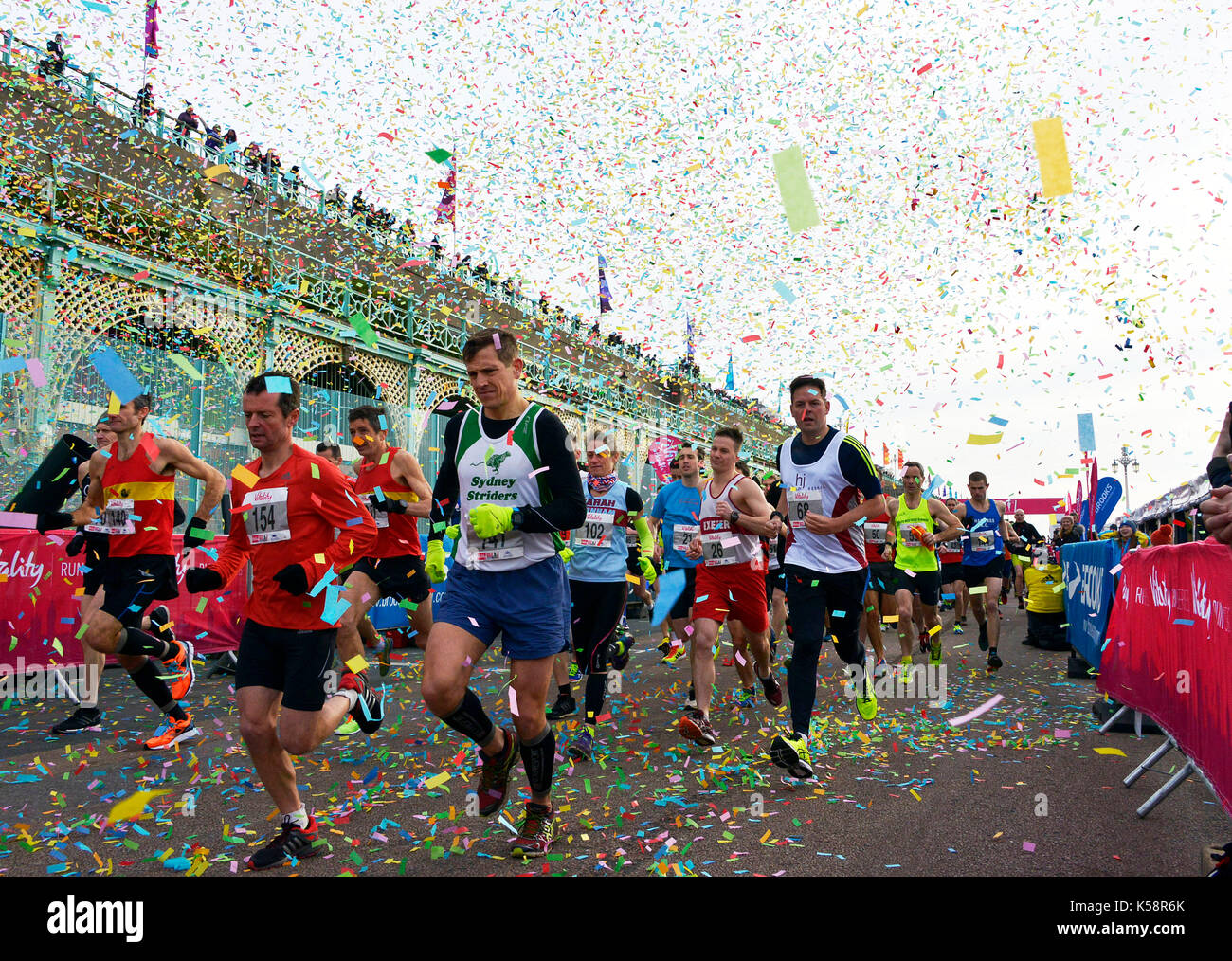 Brighton half marathon start hi-res stock photography and images - Alamy