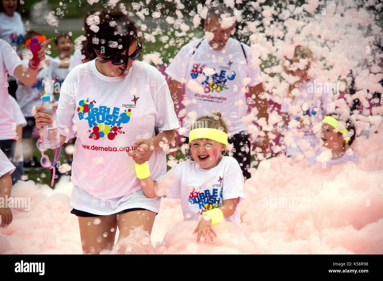 Bubble rush charity event demelza hi-res stock photography and images ...