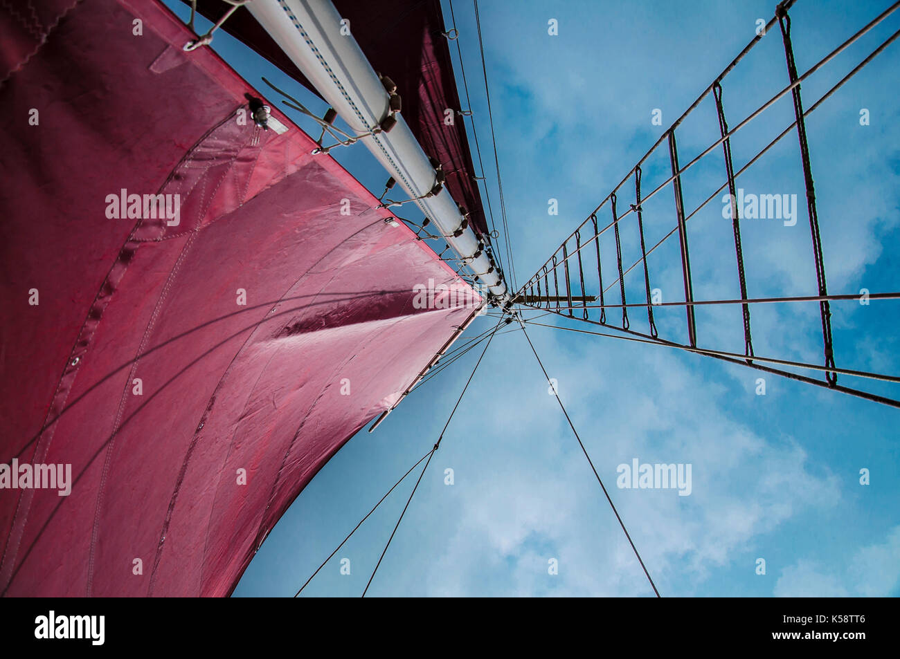 Gaff rigged sailboat hi-res stock photography and images - Alamy