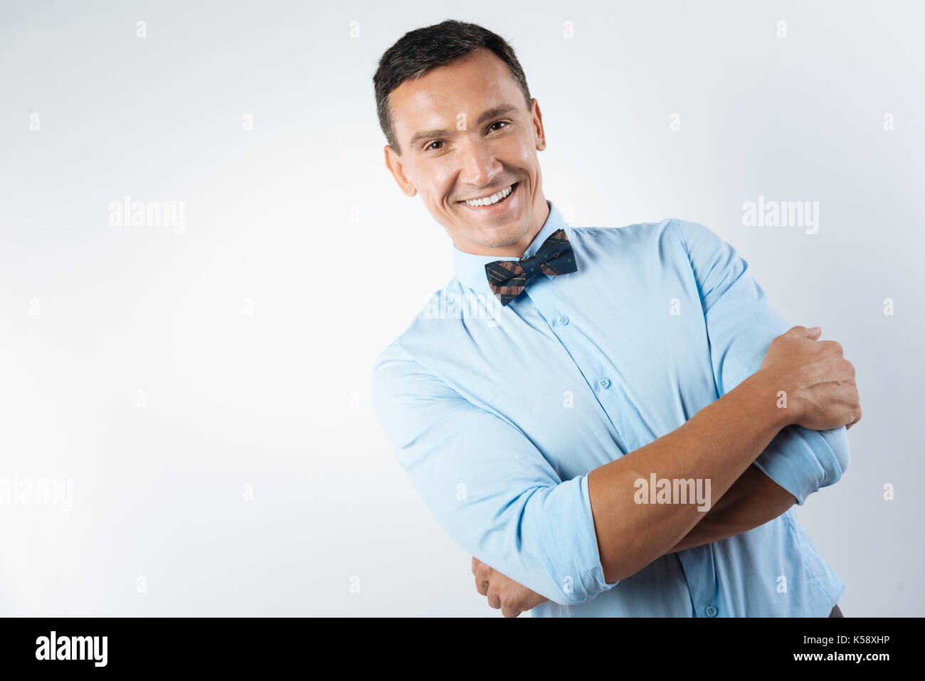 Cheerful nice hi-res stock photography and images - Alamy