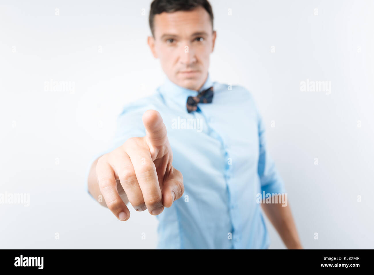 Focus to the finger hi-res stock photography and images - Alamy