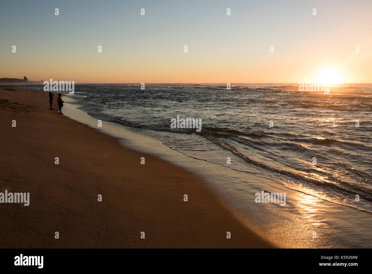 Sunrise on the beach, Manakara, Madagascar Stock Photo - Alamy