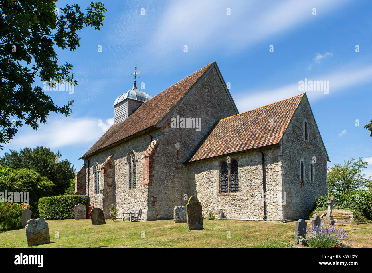 St Rumwold's Church, Bonnington Stock Photo - Alamy