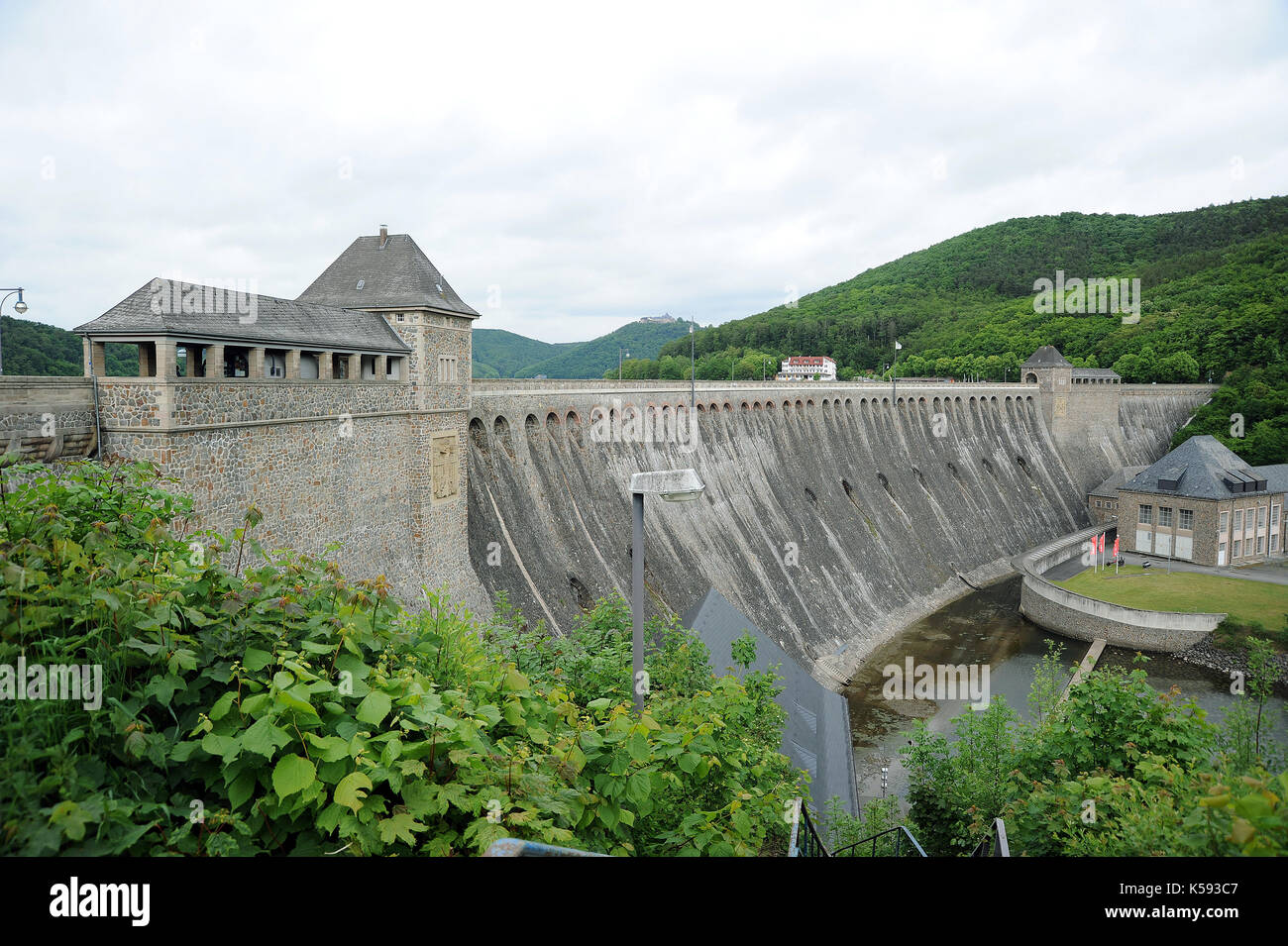 The Eder Dam viewed from the South shore Stock Photo - Alamy