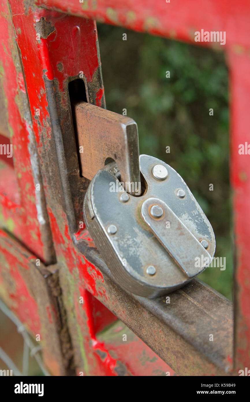 Steel farm gate hi-res stock photography and images - Alamy