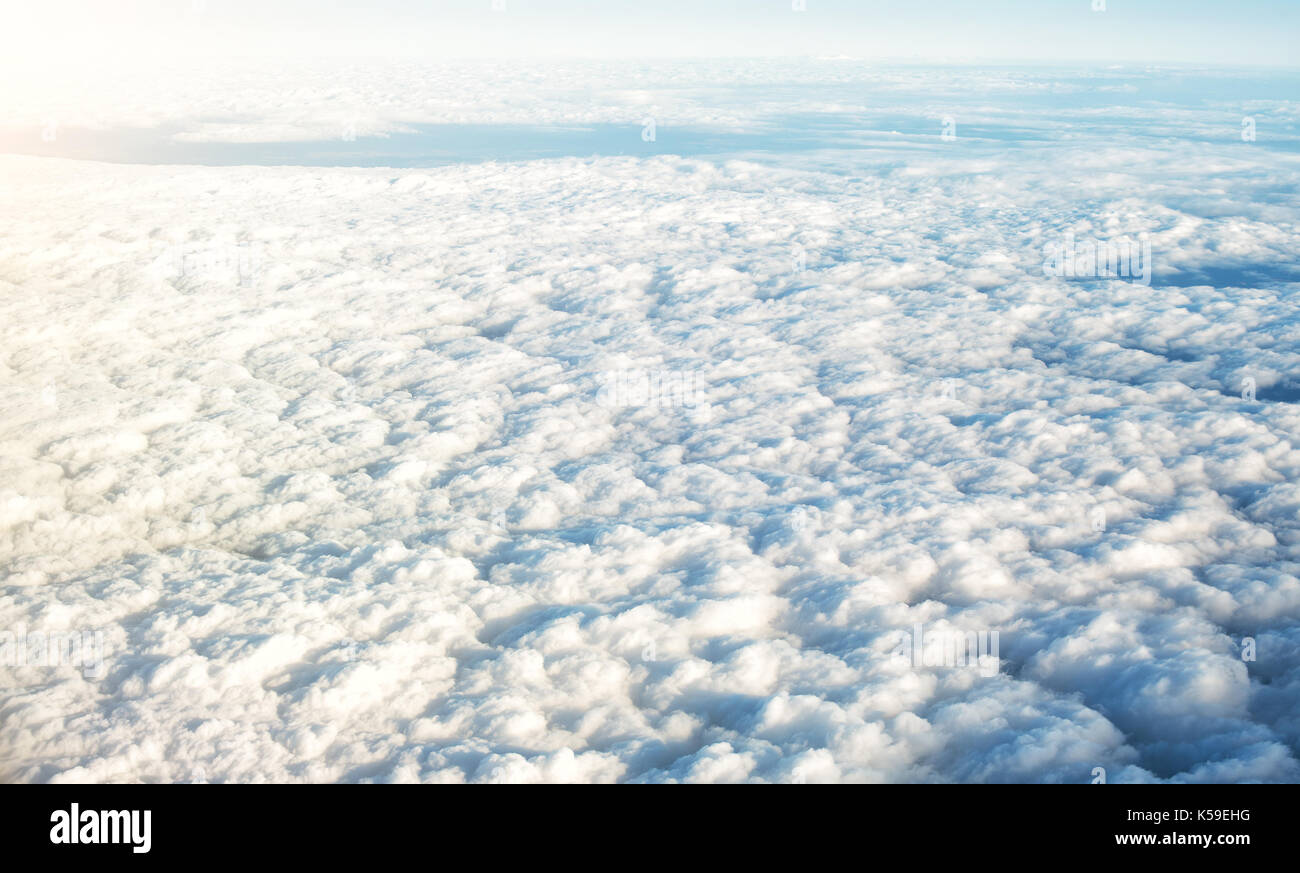 Aerial view of the beautiful cumulus clouds Stock Photo - Alamy