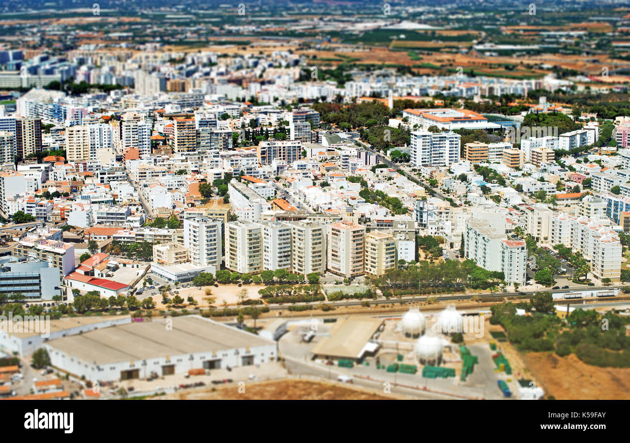 Aerial view of Faro, Algarve, Portugal Stock Photo - Alamy