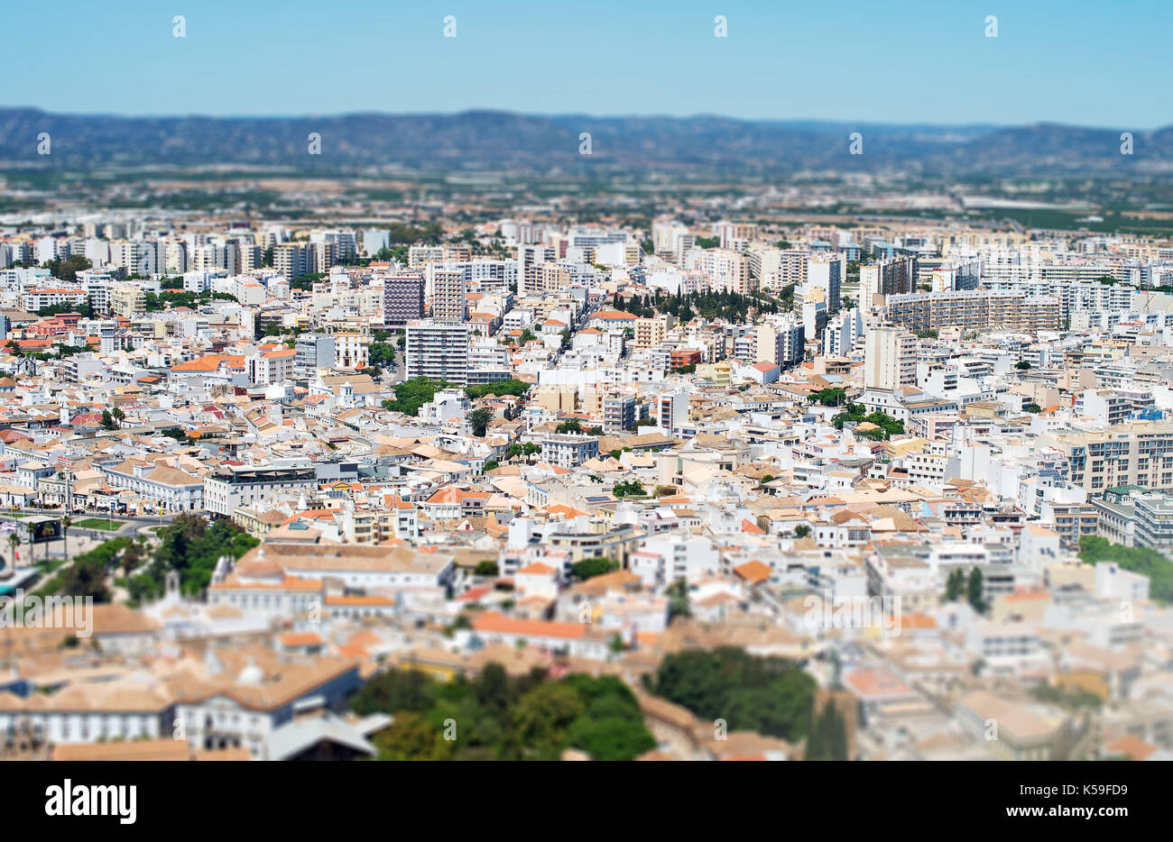 Aerial view of Faro, Algarve, Portugal Stock Photo - Alamy