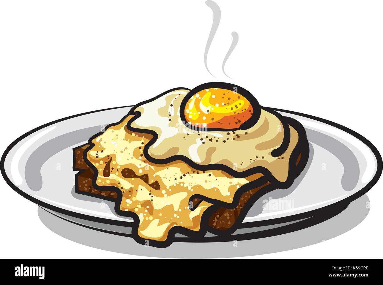 Rye bread egg sandwich Stock Vector Images - Alamy