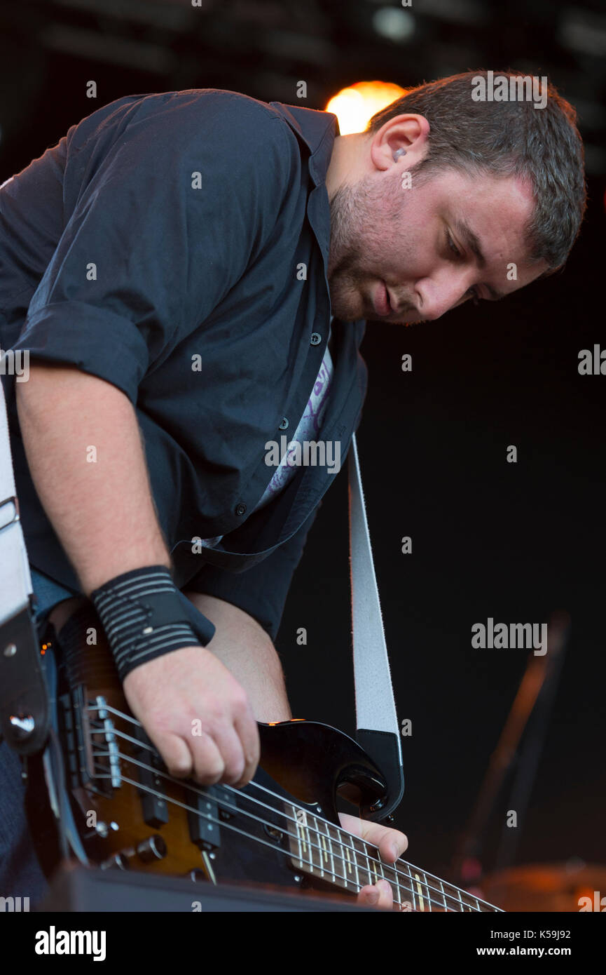 Thornhill, Scotland, UK - September 1, 2017: Jack Bates (bass) of ...