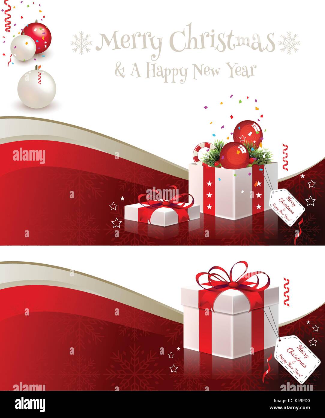 Christmas banners Stock Vector Images - Alamy