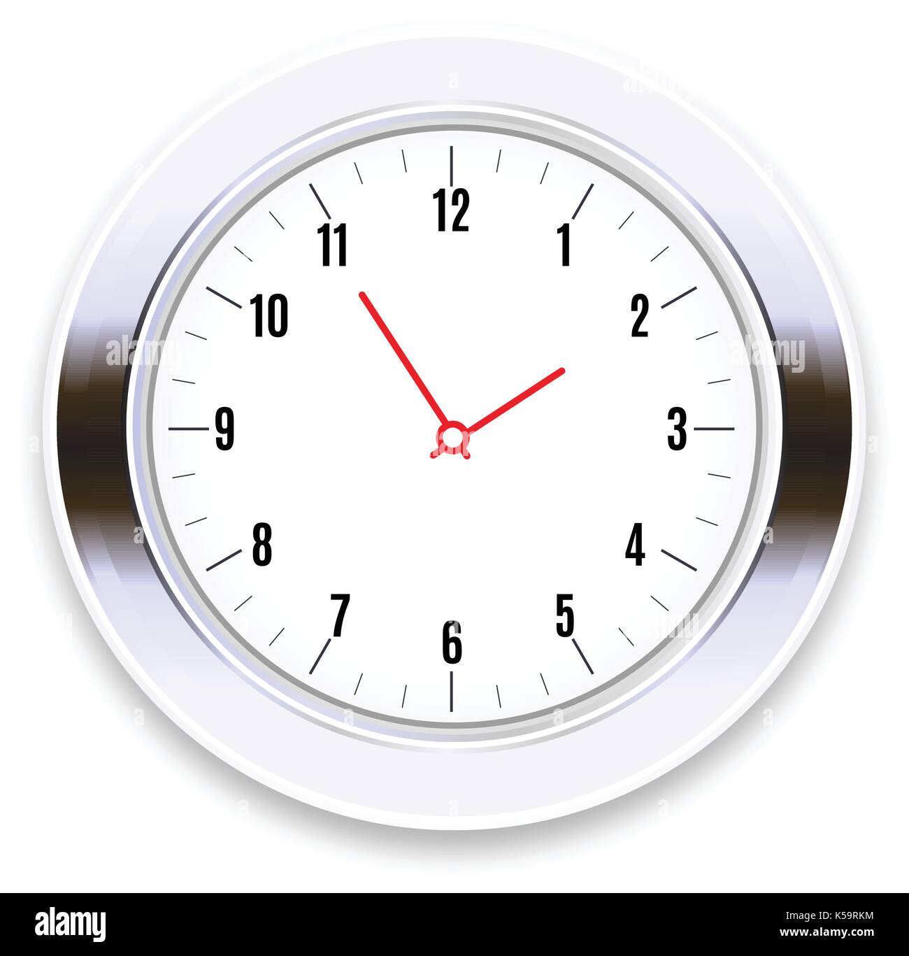 Modern clock Stock Vector Images - Alamy