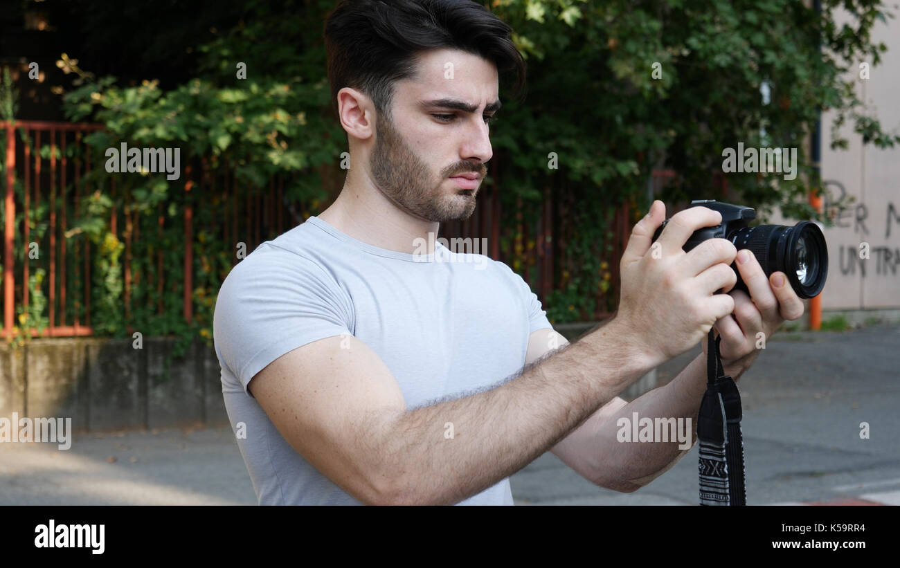 Portrait male photographer digital hi-res stock photography and images ...