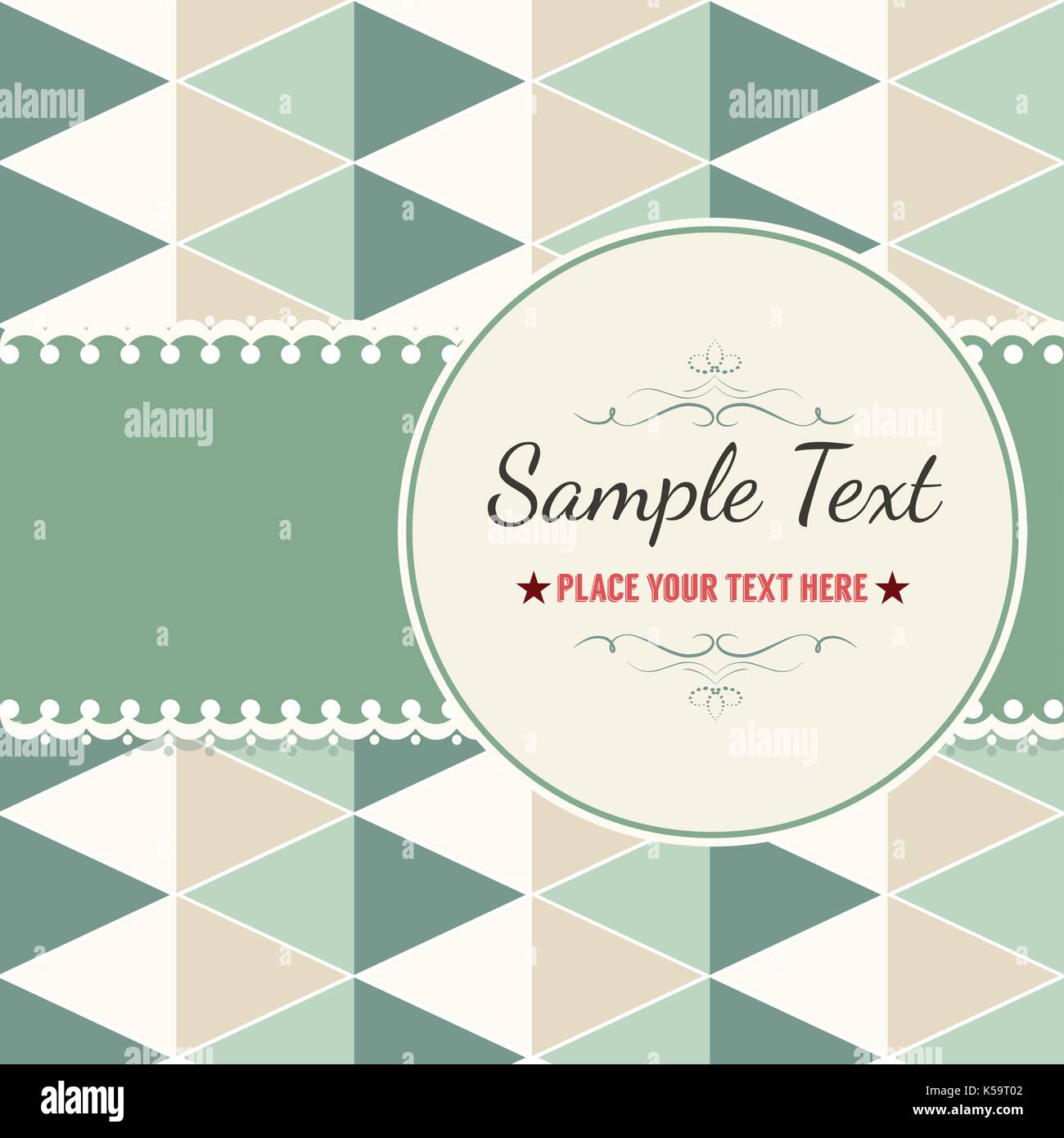 Vector illustration of a textured and colorful retro triangle pattern ...