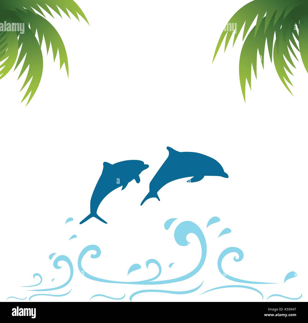 Dolphin painting Stock Vector Images - Alamy