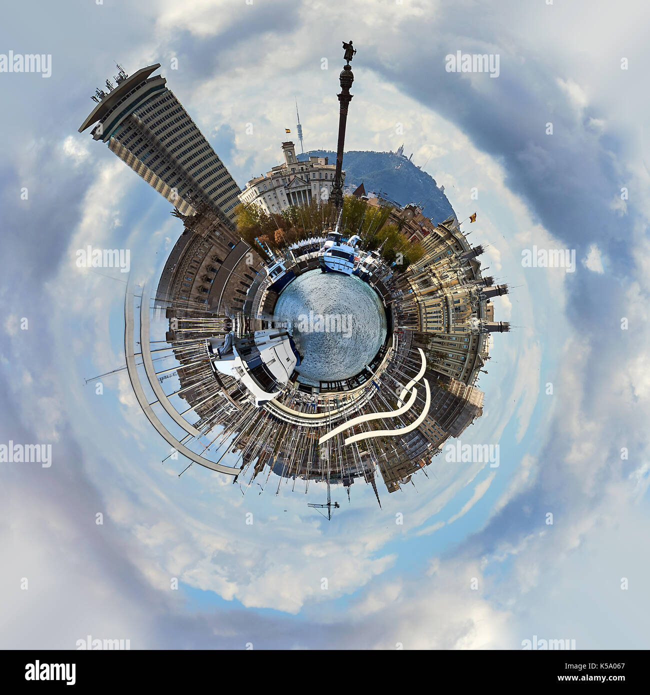 360 degree sphere cityscape hi-res stock photography and images - Alamy