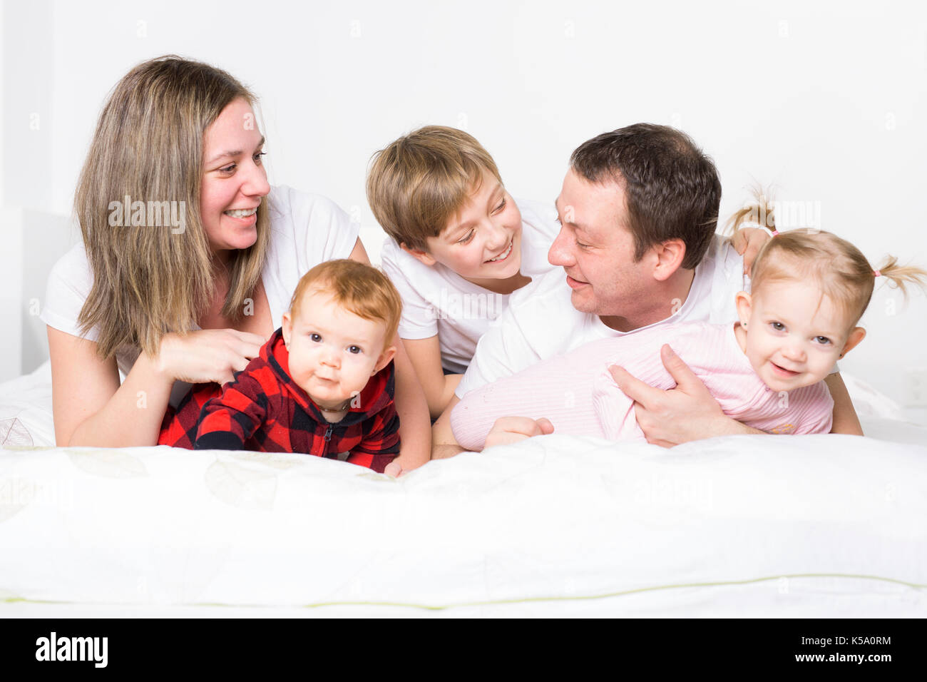 Family baby five son daughter hi-res stock photography and images - Alamy