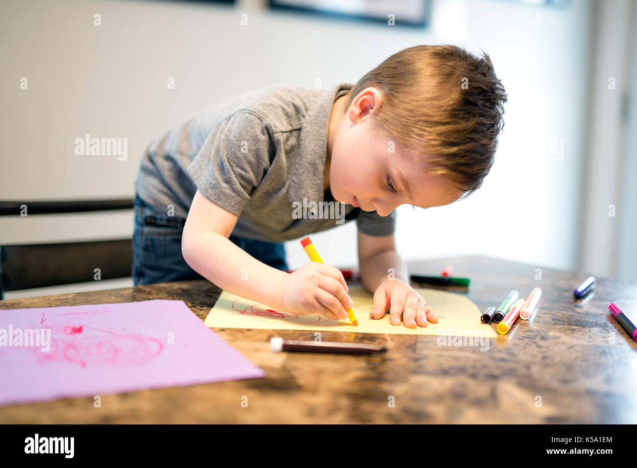 Kids Coloring Kitchen High Resolution Stock Photography and Images - Alamy