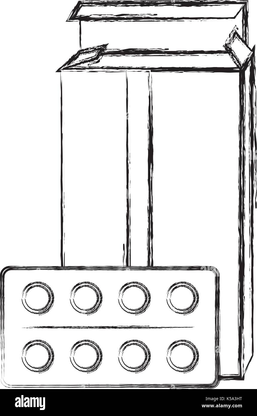 pills drugs in box Stock Vector Image & Art - Alamy