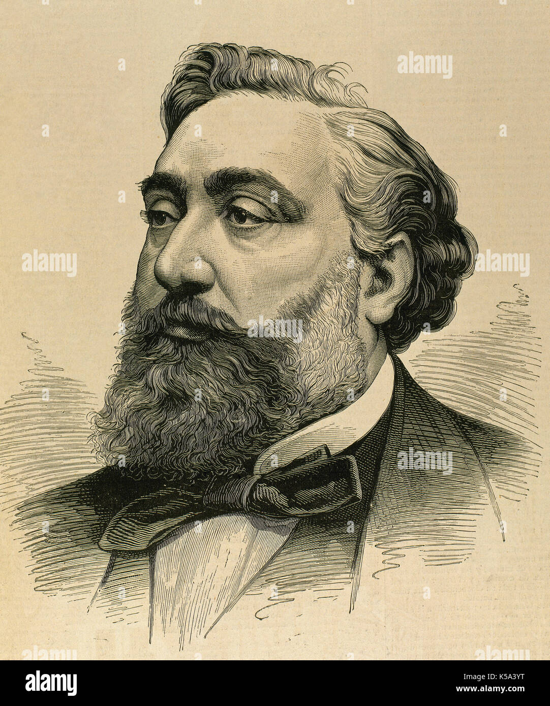 Leon Gambetta (1838-1882). French politician, one of the founders of ...