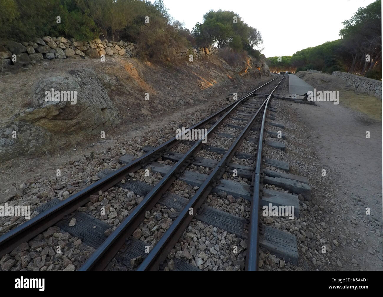 Palau, Sardinia. Old railways Stock Photo - Alamy