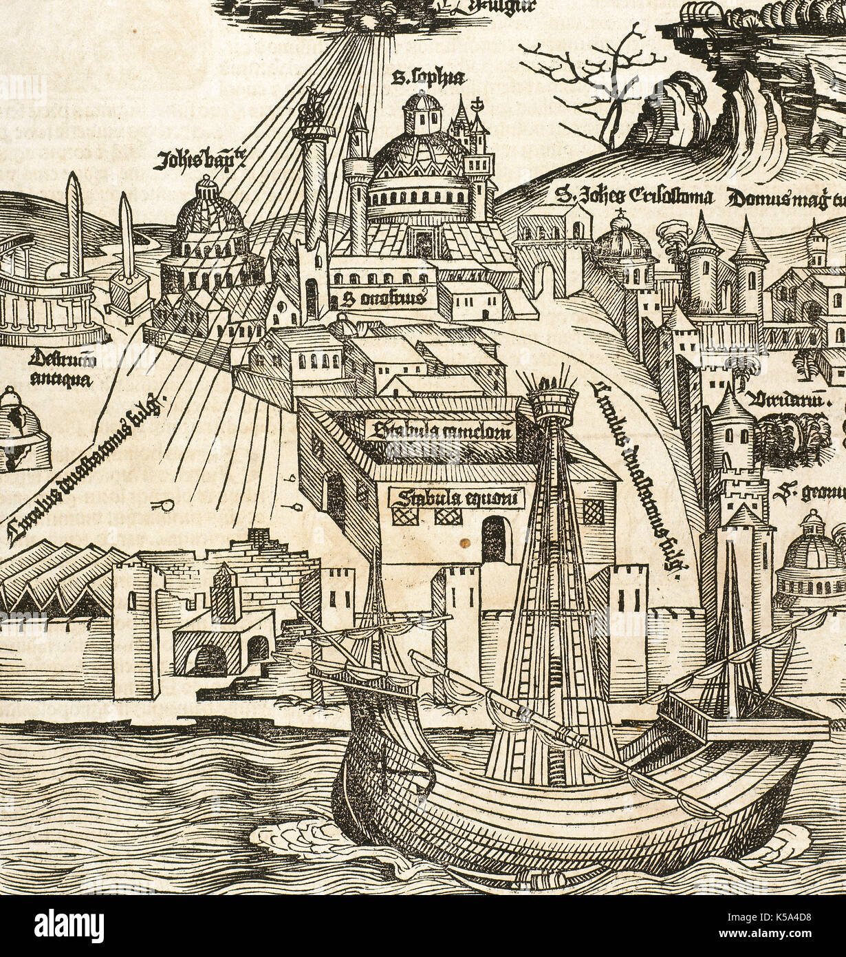 Engraving of constantinople hi-res stock photography and images - Alamy