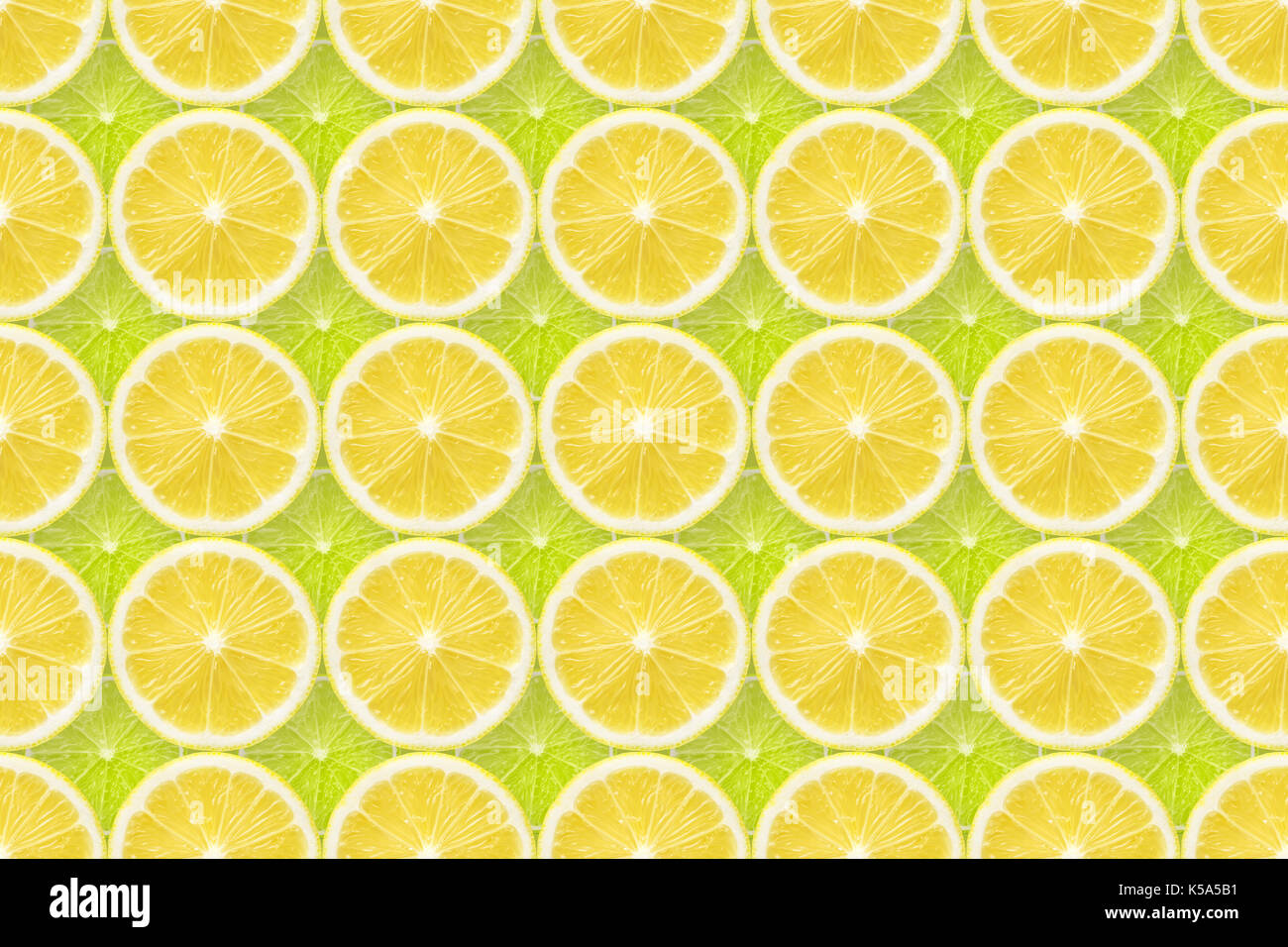 fresh seamless natural pattern made from many lemon and lime slices ...