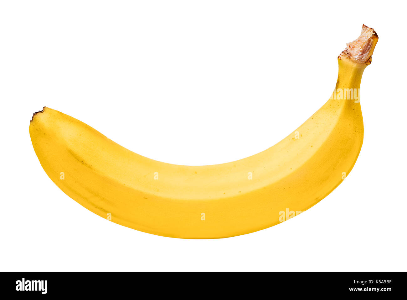 closeup of ripe banana fruit isolated on white Stock Photo - Alamy