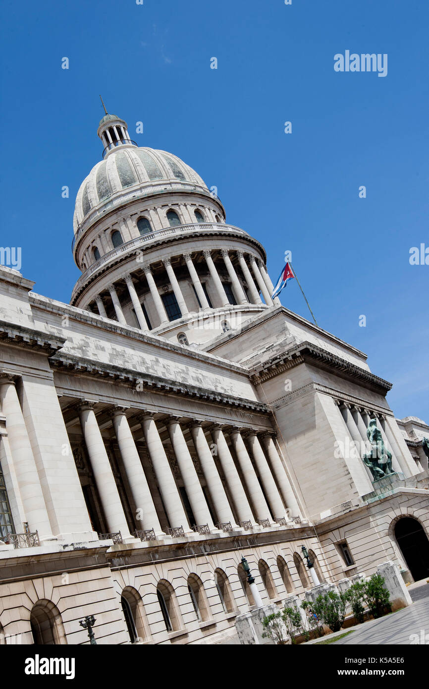 The Capitol Parliament building in downtown Havana, Cuba Stock Photo ...