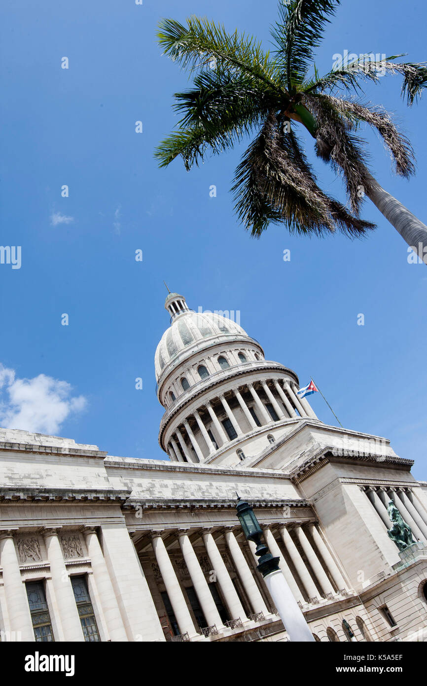 The Capitol Parliament building in downtown Havana, Cuba Stock Photo ...