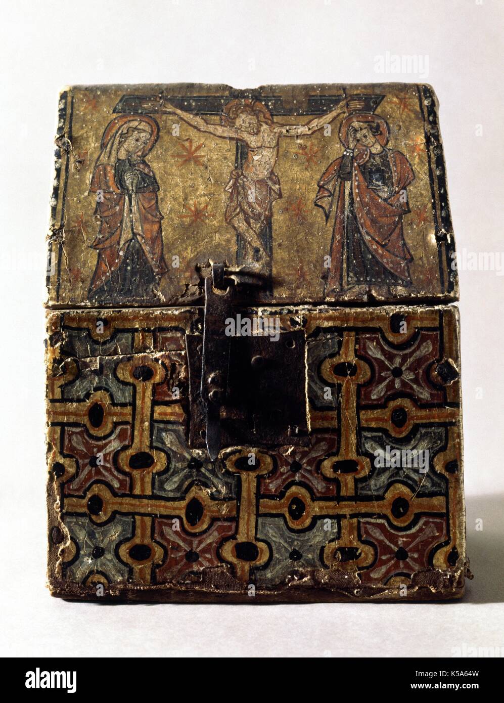 Romanesque period. Chest-sanctuary. End of 13th century. Polychrome ...