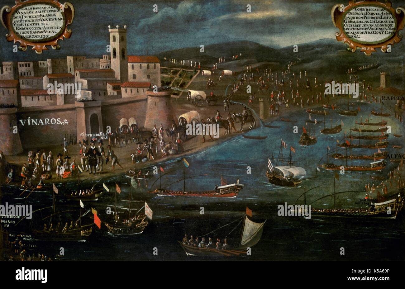 Embarco de Moriscos en el Grao de Vinaroz (Ship of Moorish in the Grao ...
