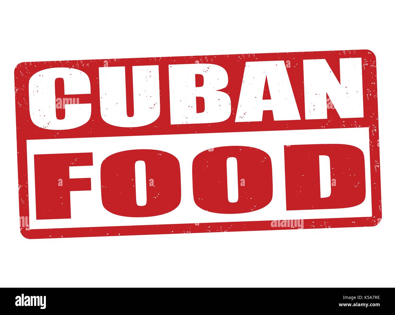 Cuban food sign or stamp on white background, vector illustration Stock ...