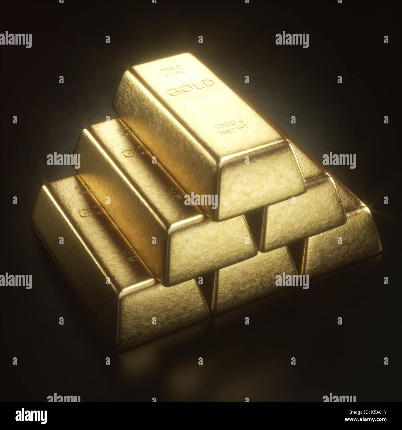 Gold bars pile hi-res stock photography and images - Alamy