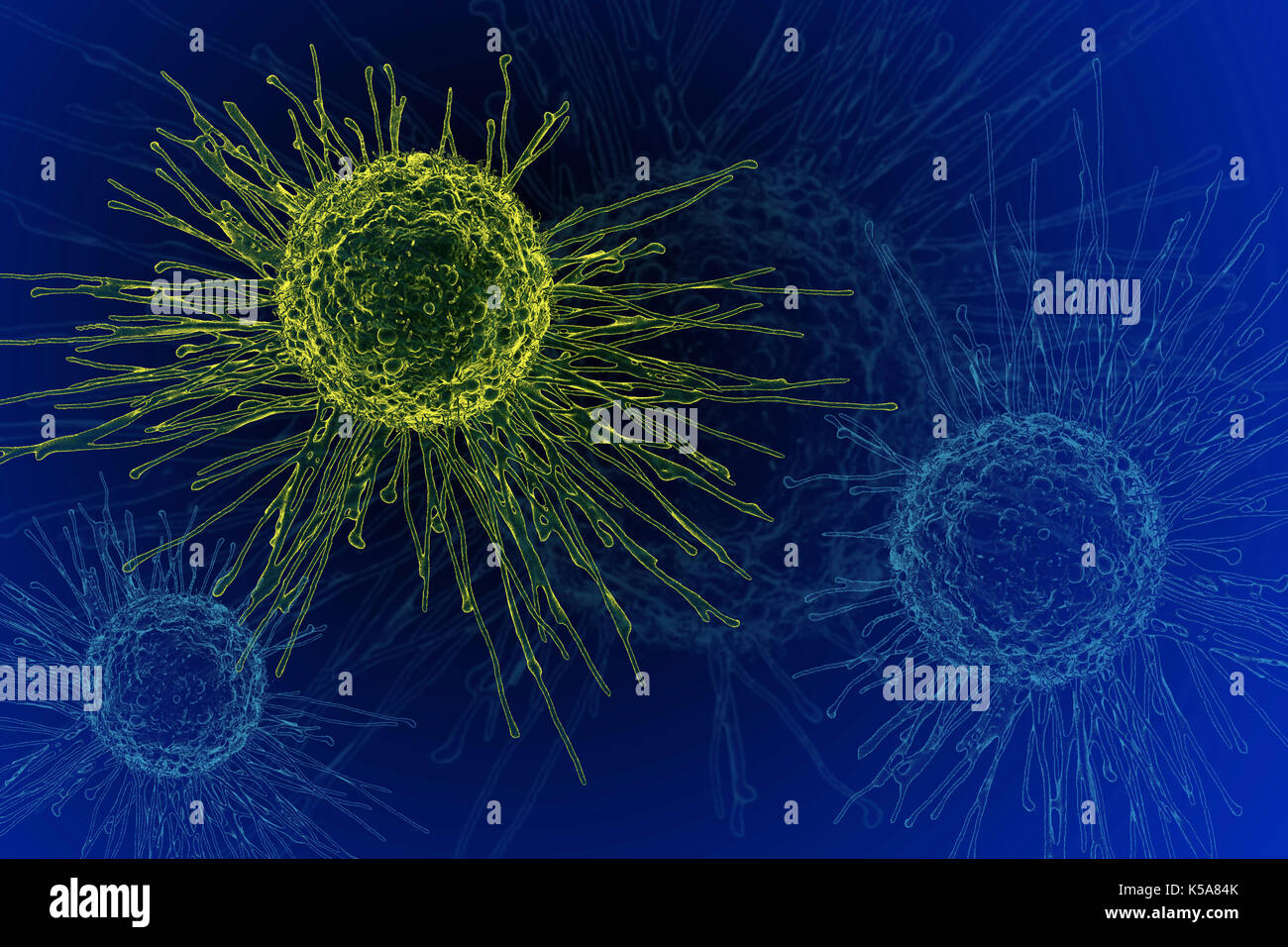 Cancer cells, illustration Stock Photo - Alamy