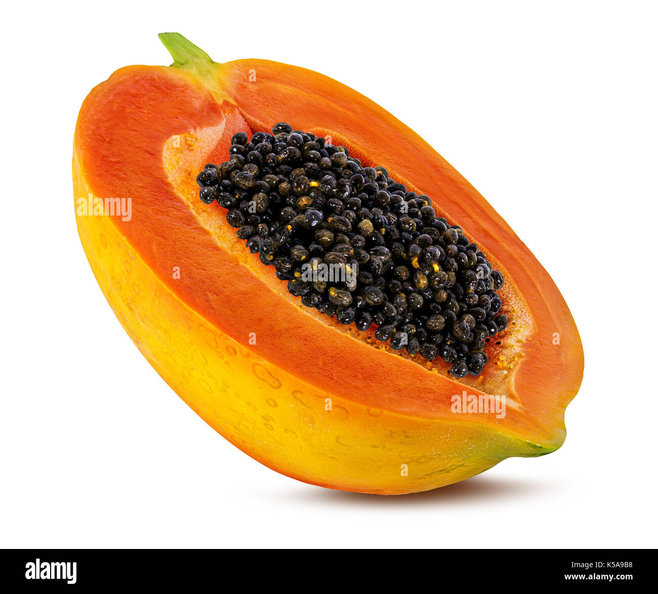 papaya isolated on a white background Stock Photo - Alamy