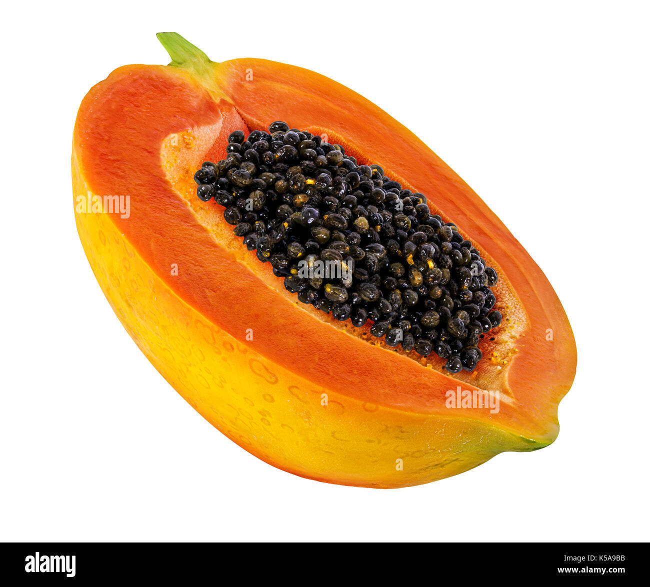 papaya isolated on a white background Stock Photo - Alamy