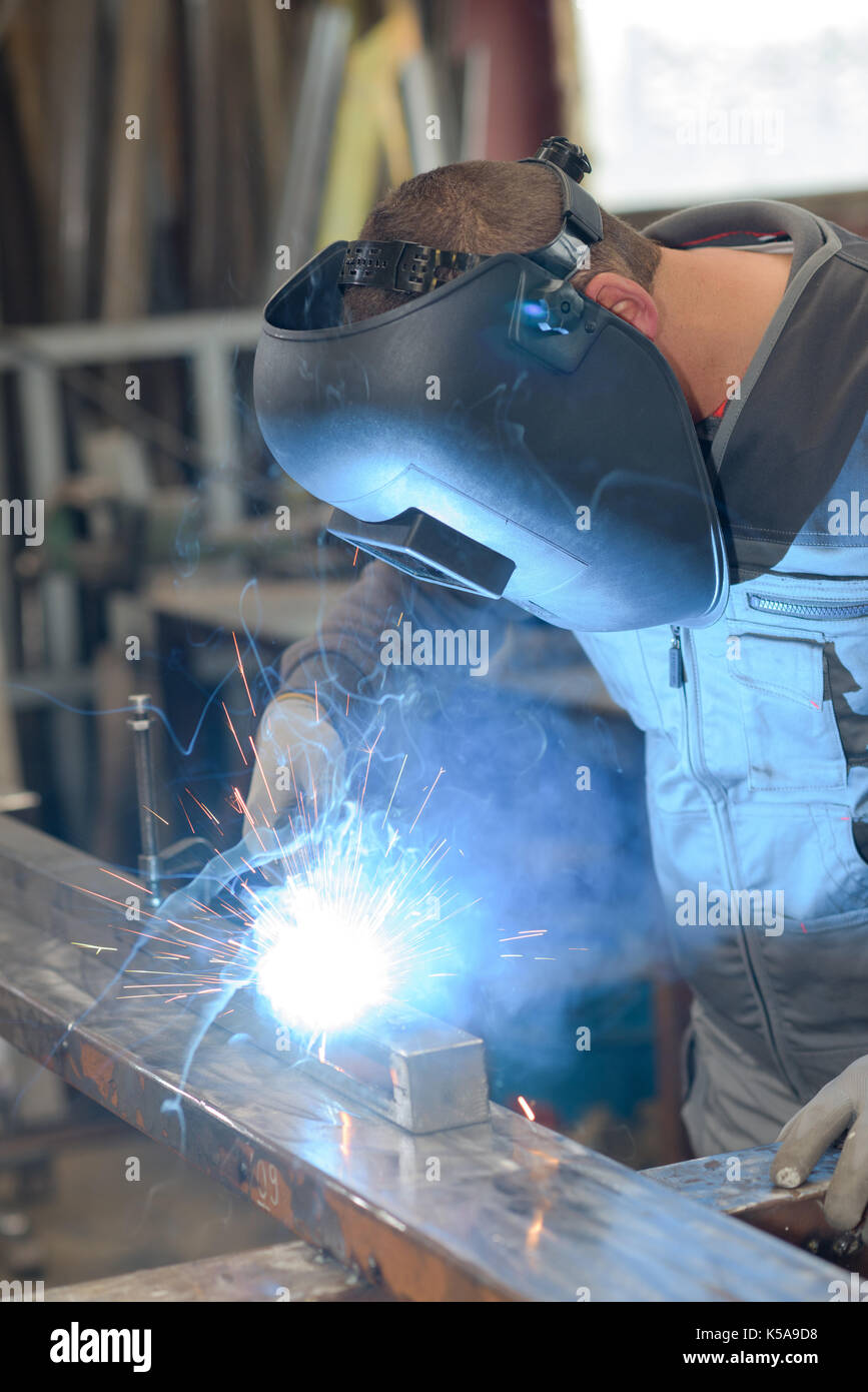 Welder industrial part in factory hi-res stock photography and images ...