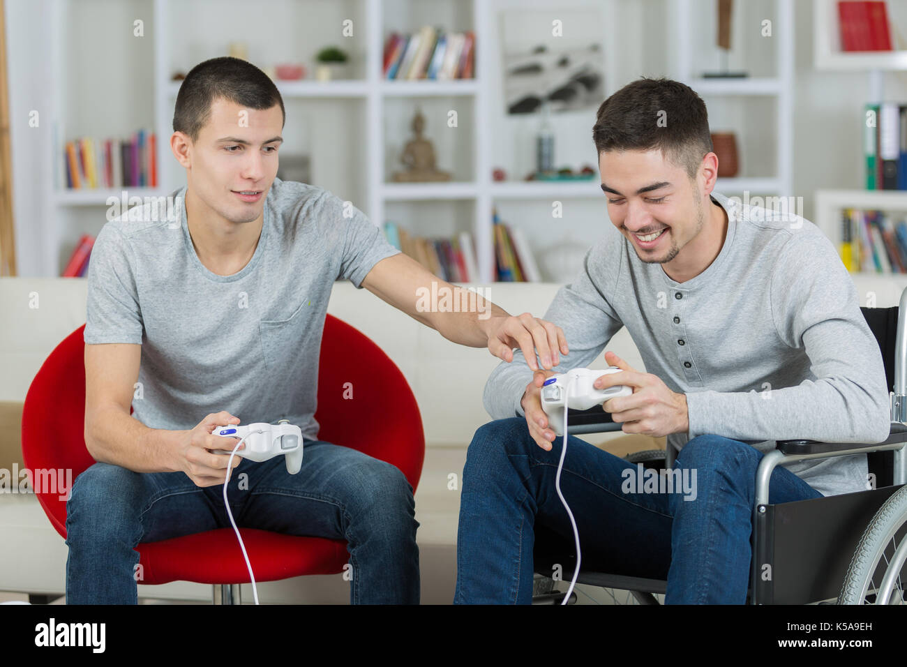 Happy teen brothers hi-res stock photography and images - Alamy