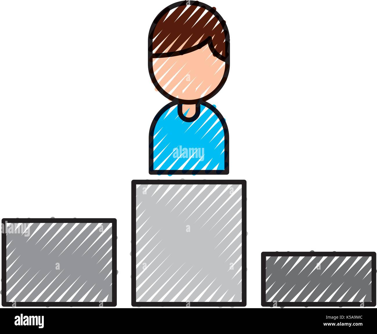 business man on winner podium leader first Stock Vector Image & Art - Alamy