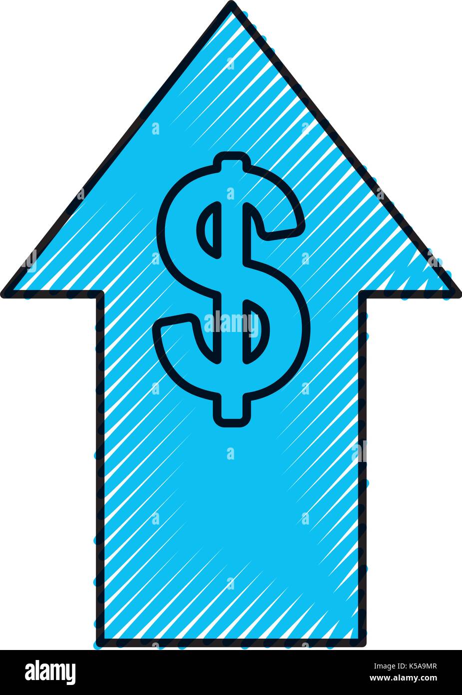 financial arrow investment stock growth increase money Stock Vector ...