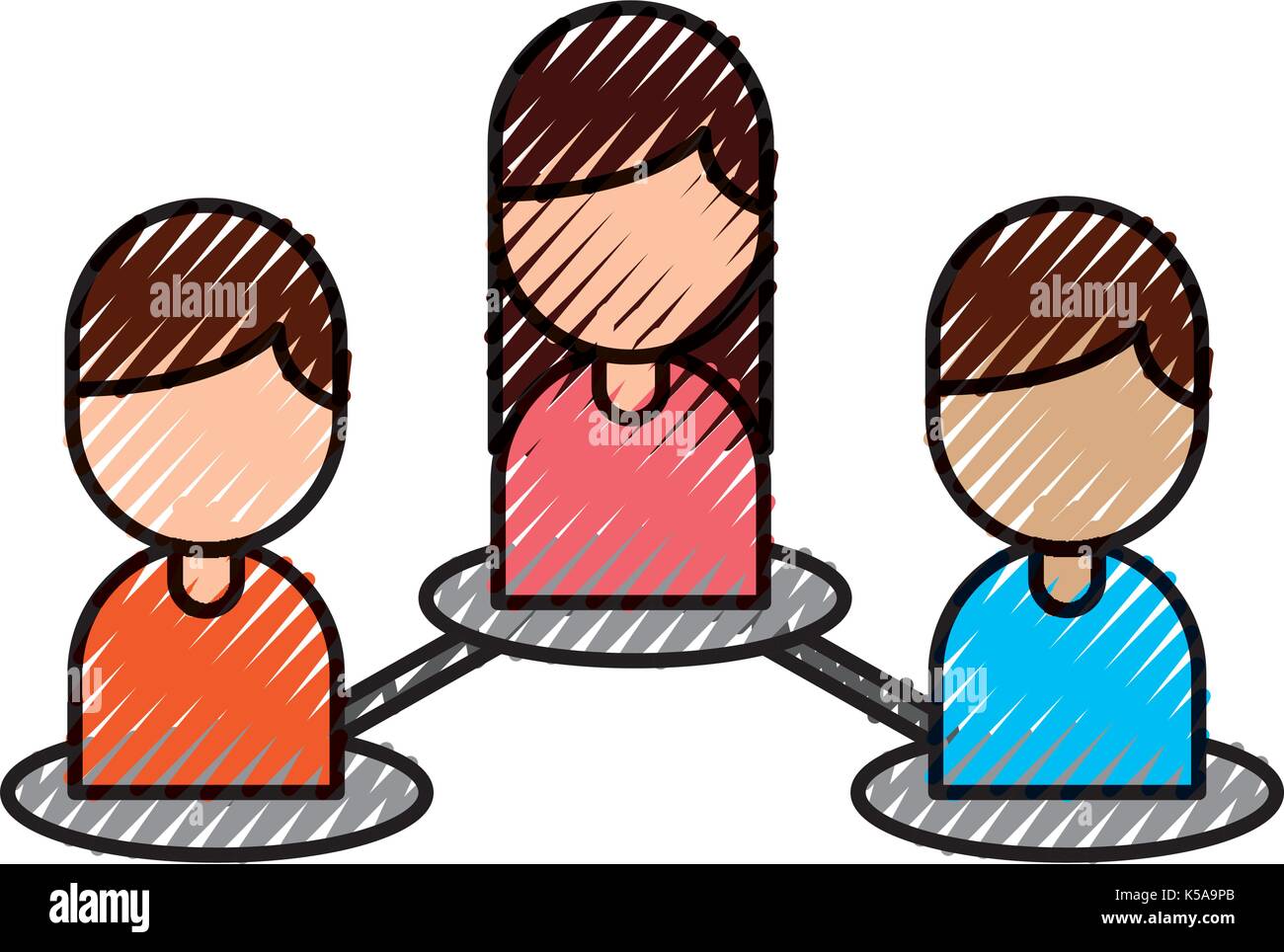 people team group business organization flowchart Stock Vector Image ...