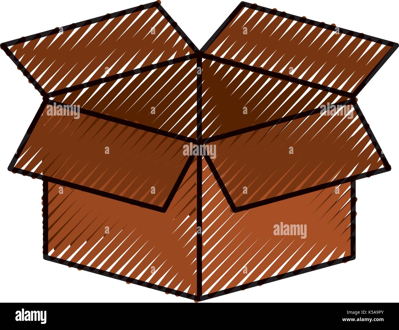 cardboard box storage information concept icon Stock Vector Image & Art ...